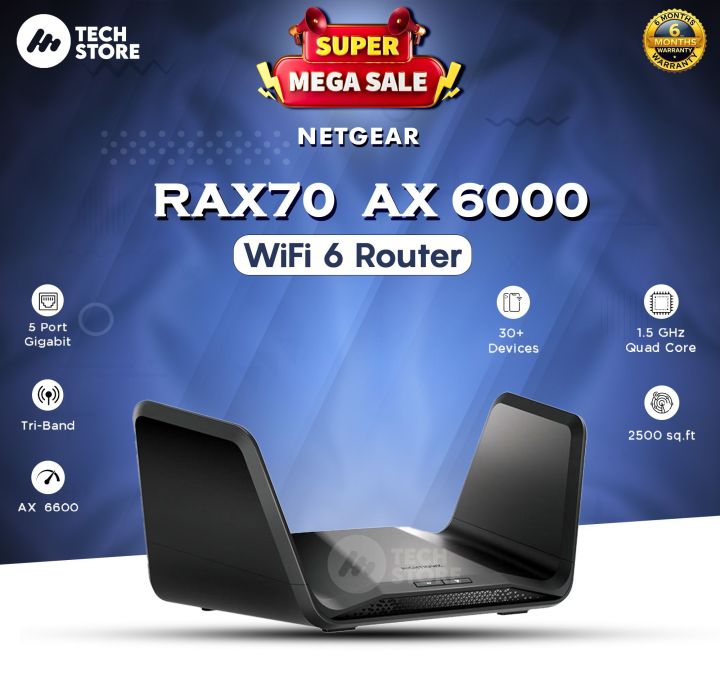 Netgear Nighthawk Ax8 8-stream Rax70 Wifi 6 Tri-band Gaming Router ...