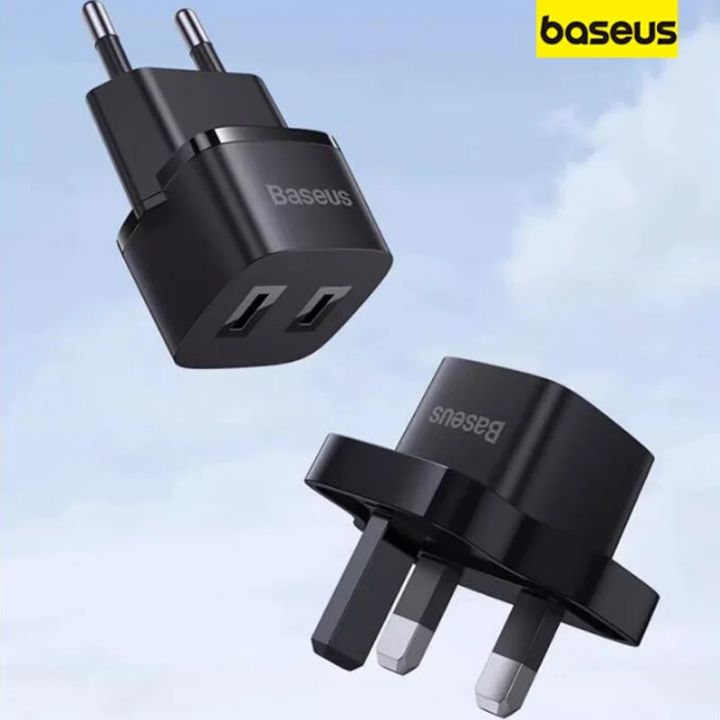 Baseus UK & EU conversion Plug Adapter, Universal Plug Travel Adapter ...
