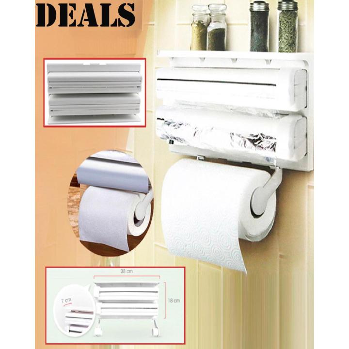 Triple Paper Dispenser White ! ! | Daraz.pk