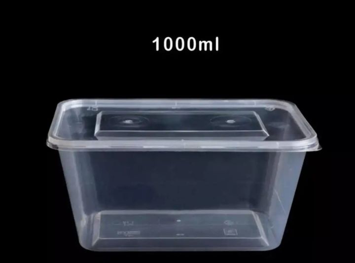 1000ML Pack Of 10 pcs Multiuse Microwave Disposable Plastic Box ...
