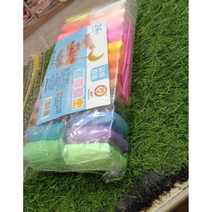 24 Color Clay Imported made use for Kids Design make school Project or ...