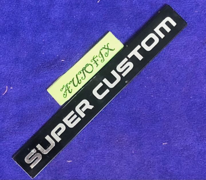 Toyota Hiace Super Custom rear plastic Emblem Black 01 PC | Daraz.pk