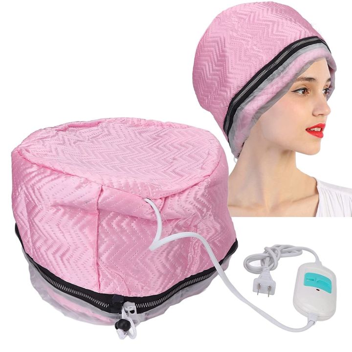 Electric Thermal Hair Steamer Cap for Hair SPA Waterproof Deep ...