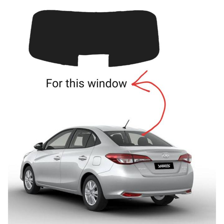TOYOTA YARIS REAR/BACK WINDOW CURTAIN/SUNSHADE -BLACK | Daraz.pk