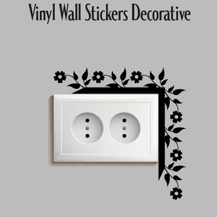 Switch Board Decoration Swirls Elements Stickers Wall Decal, Switch ...