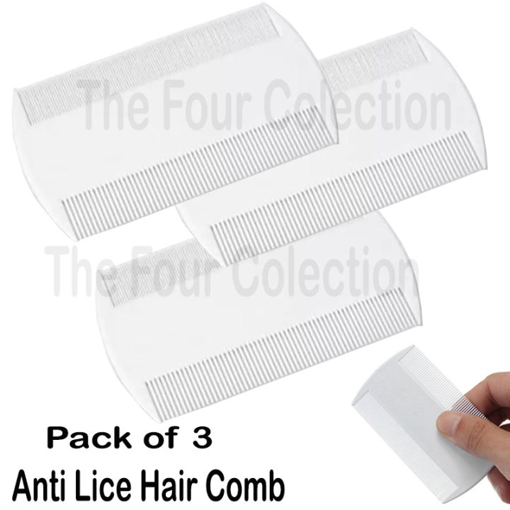 Pack of 3/6 High Quality Anti Lice Hair Comb pure plastic dust kanghi ...