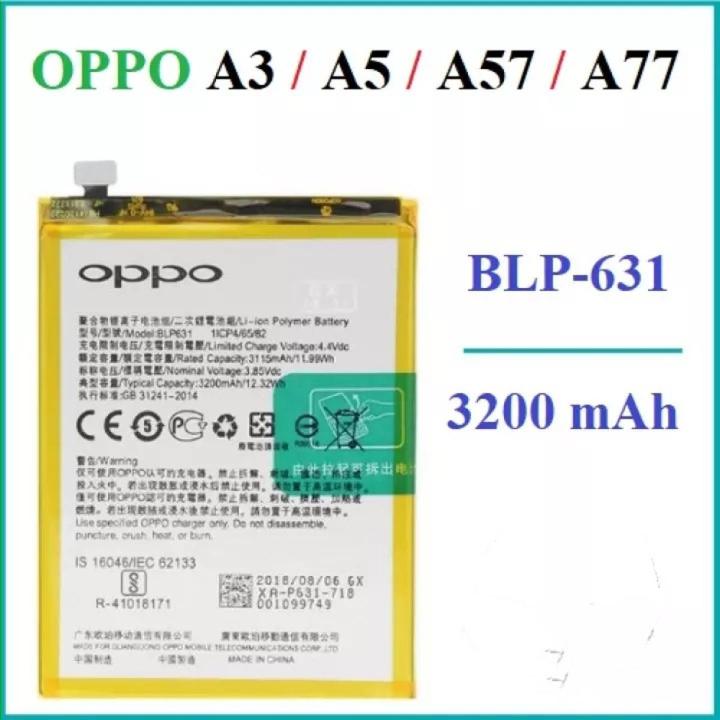 Oppo_F3 / F5 / A57 / A77 Original Battery / BLP631 / 3200 mAh | Daraz.pk