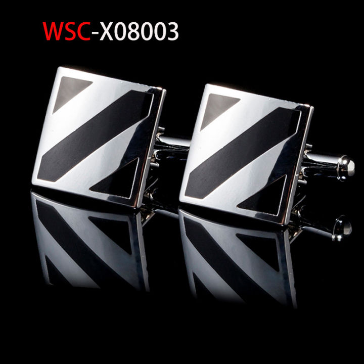 Factory Enamel Cufflinks Copper Metal Cufflinks Square Men's Cufflinks ...