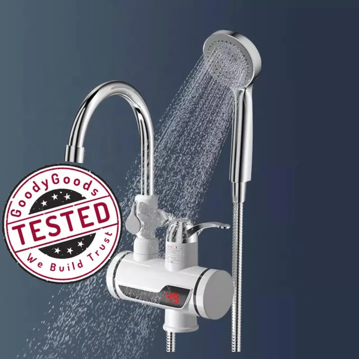 Hot Water Tap with shower Instant Heating Electric Water Heater rod ...
