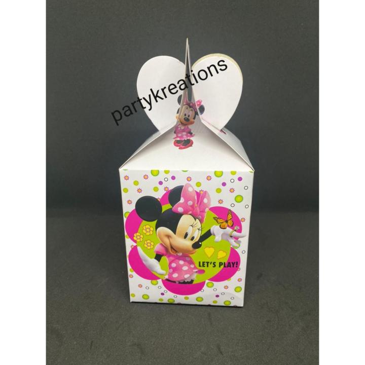 Mickey Mouse Theme Goody Boxes for Birthday Party Theme Favor Boxes ...