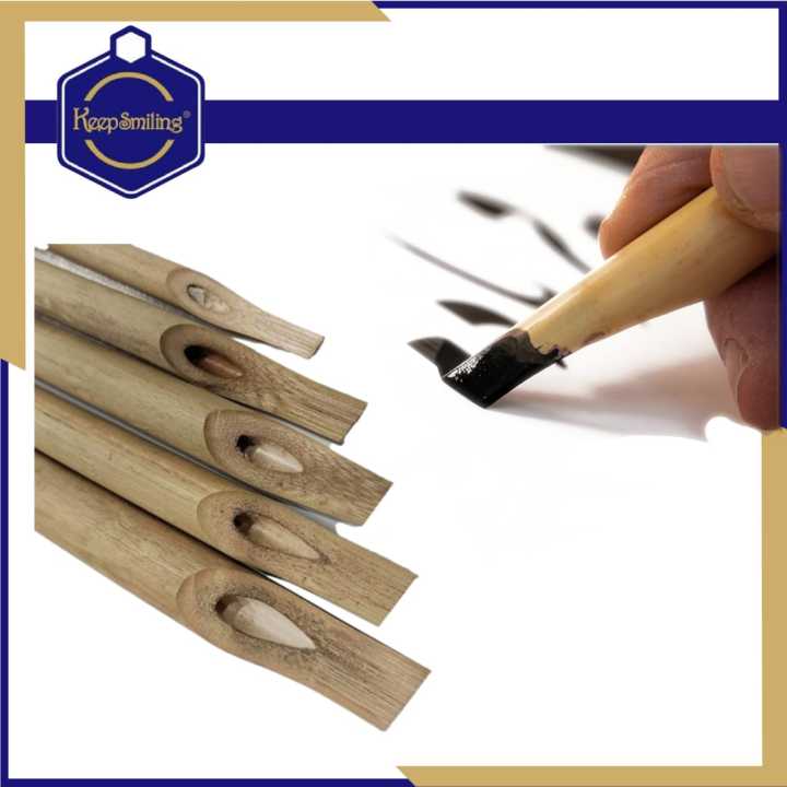 Keep Smiling 5 x Calligraphy+Fountian Reed Bamboo Qalam Pen Arabic Urdu ...