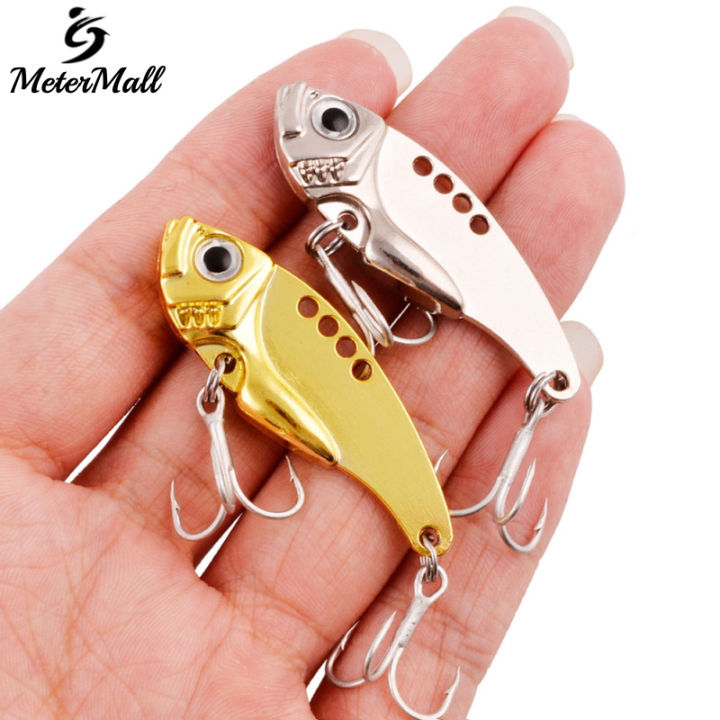 MeterMall Fishing Lures Metal Vib Hard Adjustable Action Blade Bait ...