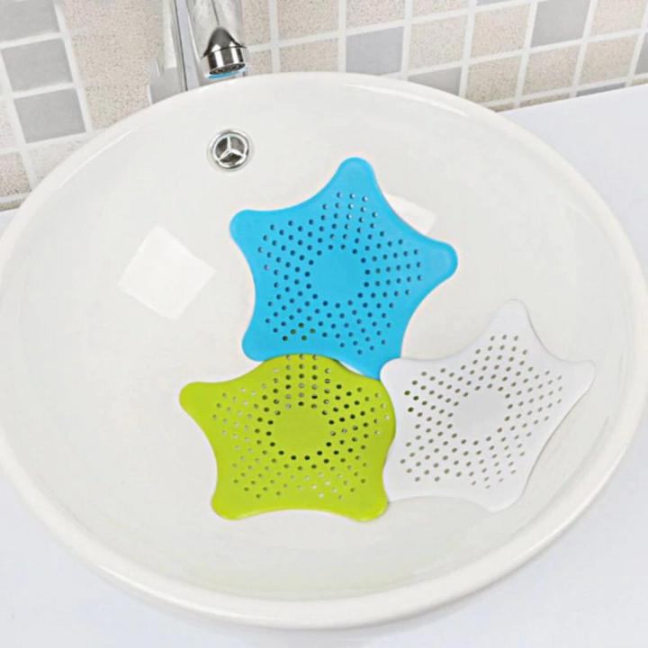 Pack Of 2 Silicone Rubber Five pointed Star Sink Filter Sea Star Drain ...