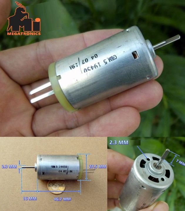 BMW car motor DC 12V 21500rpm high speed high torque DIY ship model car ...