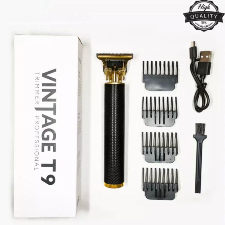 New Rechargeable Professional Vintage T9 Trimmer For Men Beard Styling ...