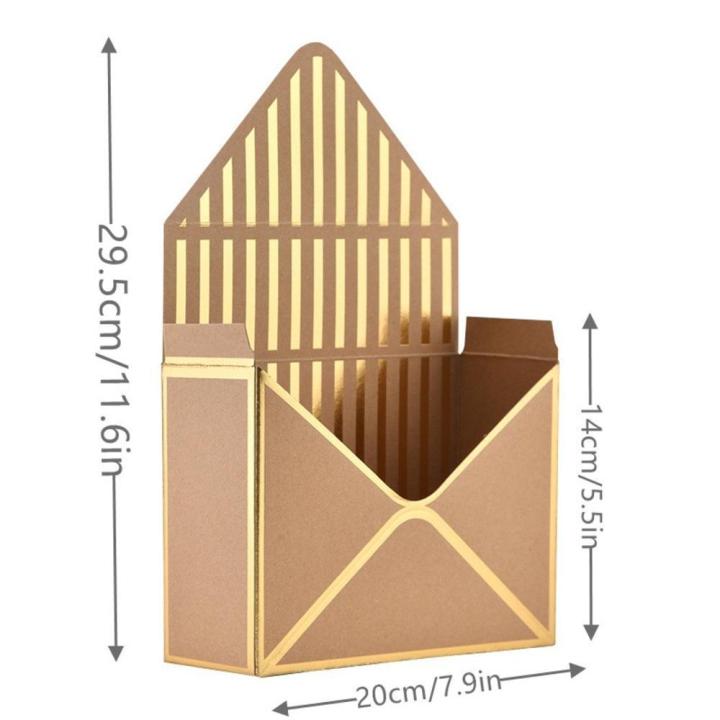 White Cardboard Hand-Folded Envelope Flower Box Good Quality 20x6.7x29 ...