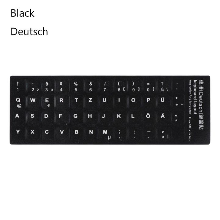 Wear-resistant English Deutsch Spanish Keyboard Stickers Alphabet ...