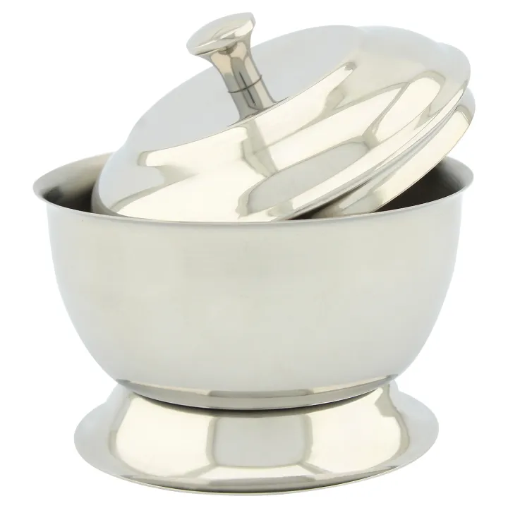BrushnBlade Premium Stainless Steel Shaving Bowl with Lid – Durable ...