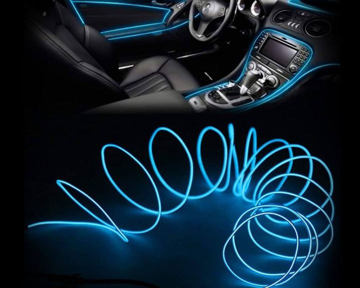 DASHBOARD EL GLOW WIRE ICE BLUE COLOR | Daraz.pk