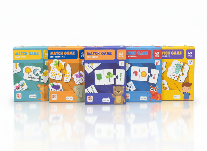 Match Game Set for Kids - Cognitive, Math, Color, Number, & Alphabet ...