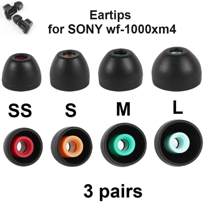 3 Pairs Ear Tips for Sony WF-1000XM4 Soft Silicone Protective Earbuds ...
