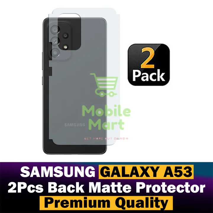 Samsung Galaxy A53 Back Protector Carbon Fiber Matte Soft Skin Sheet ...