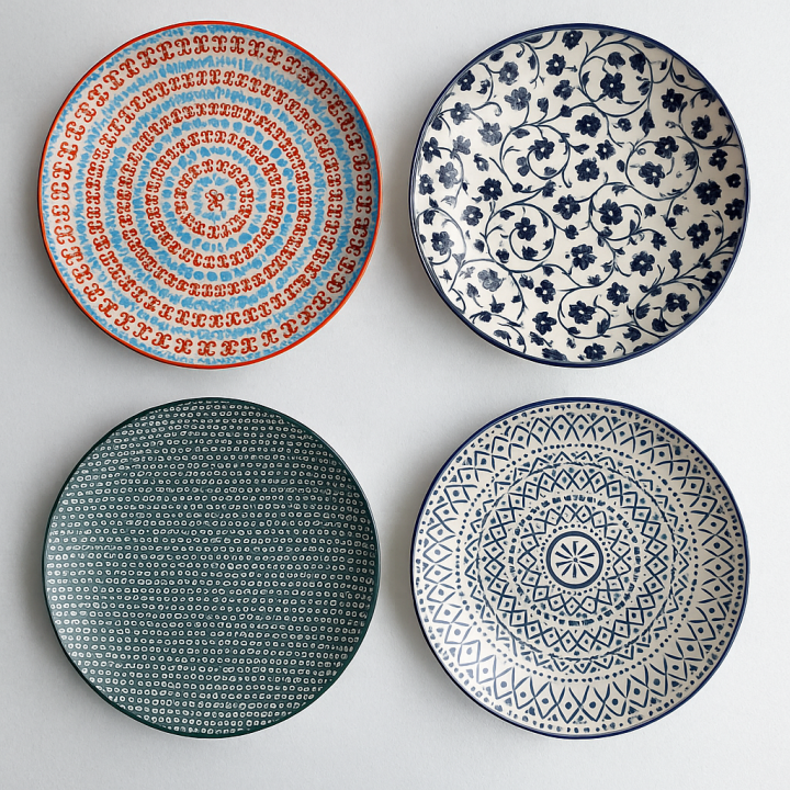 Patterned Ceramic Plate (7.5 inch) | Daraz.pk