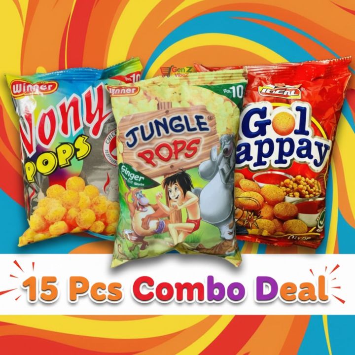 Jungle Pops Nony Pops Gol Gappy Puff Pops Spicy & Delicious ...
