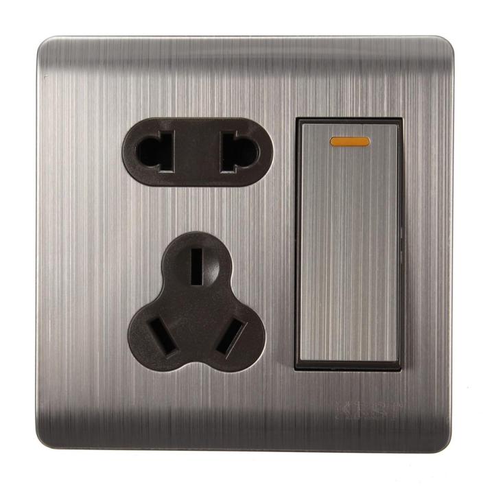 daily tools KRST Home Electric Wall Socket Panel Switch Socket Outlet 2 ...