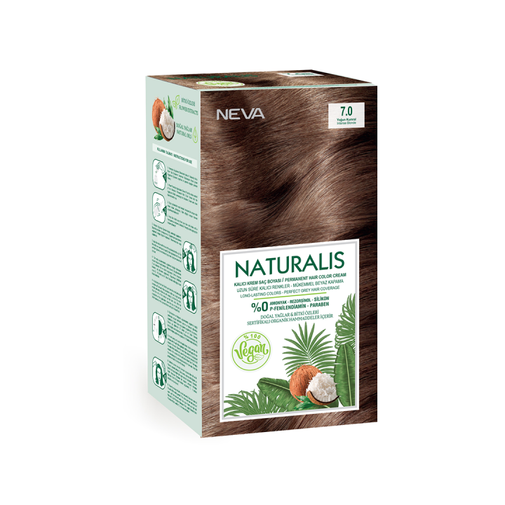 Naturalis Hair Color Cream Set – 7.0 Intense Blonde | Vegan, Ammonia ...