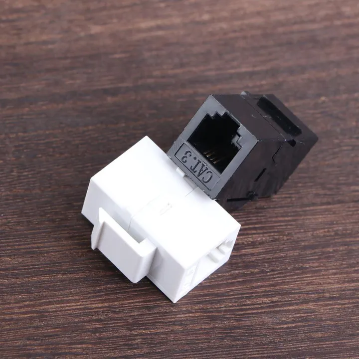 Plug Connectors CAT3 Telecom Jack Ethernet Sockt Network Cable Dual ...