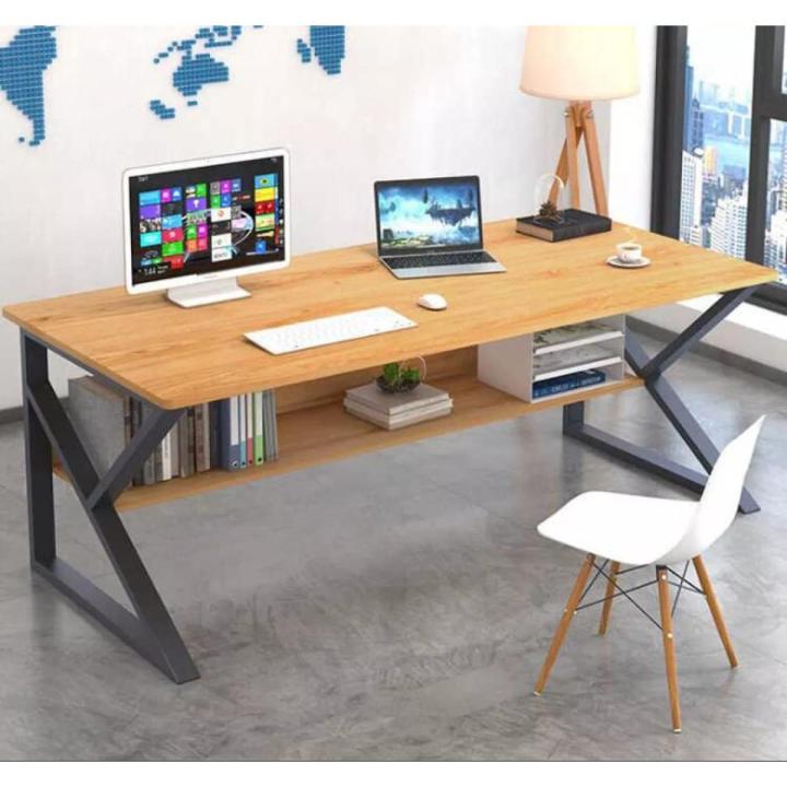 Office Table Desktop Table With Book Shelf Office Desk Book Shelf ...