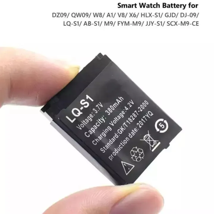 Smart Watch Original Battery For A1 , V8 , X6 , - 380mah | Daraz.pk