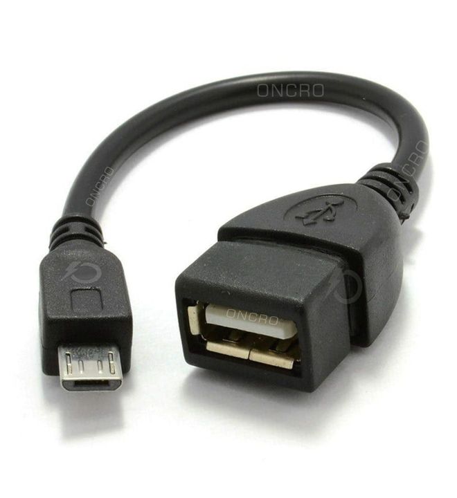 Universal Micro-USB Male to USB-A Female OTG Adapter straight/angled ...