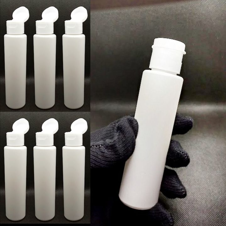 100ml White Empty Plastic Bottles / Travel Size Bottle Press Push ...