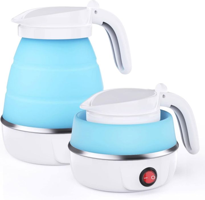 Fast Water Boiling Portable Travel Kettle 600ml | Foldable Silicone ...