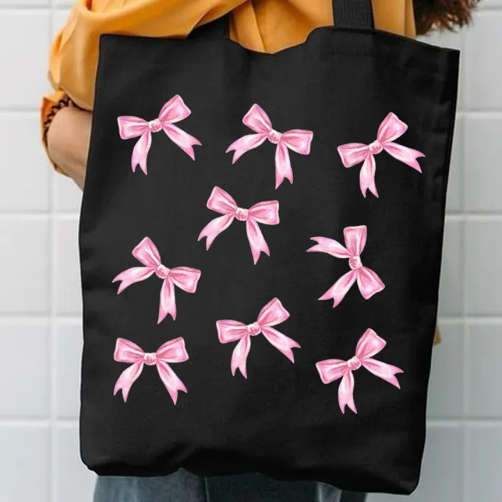 Ribin Printed Black, white & Beige Color Tote Bag For Girls & Women ...