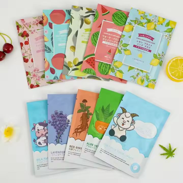 Pack Of 10 Face Mask, Face Sheet Mask For Glowing Skin, Facial Mask For ...