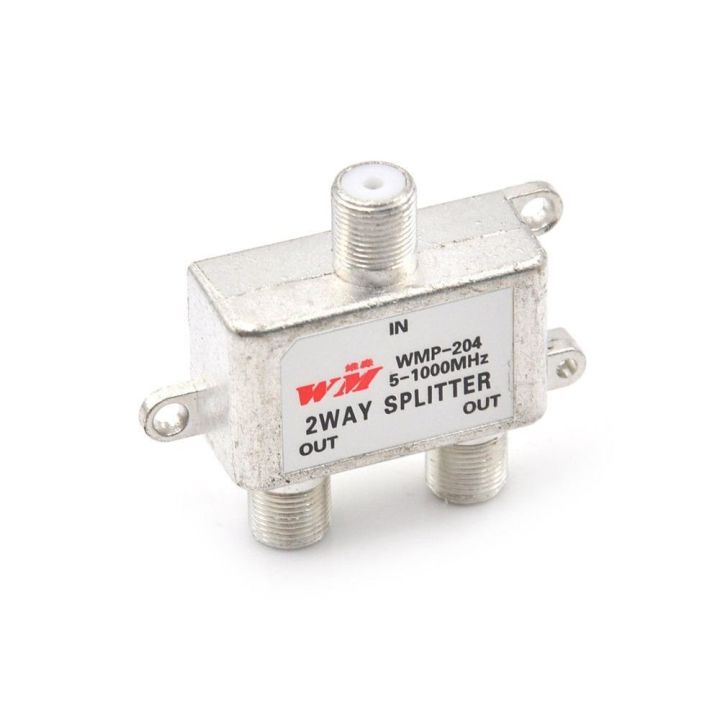 Video Equipment Durable Splitter 2 Way Coax Cable Satellite TV Antenna ...