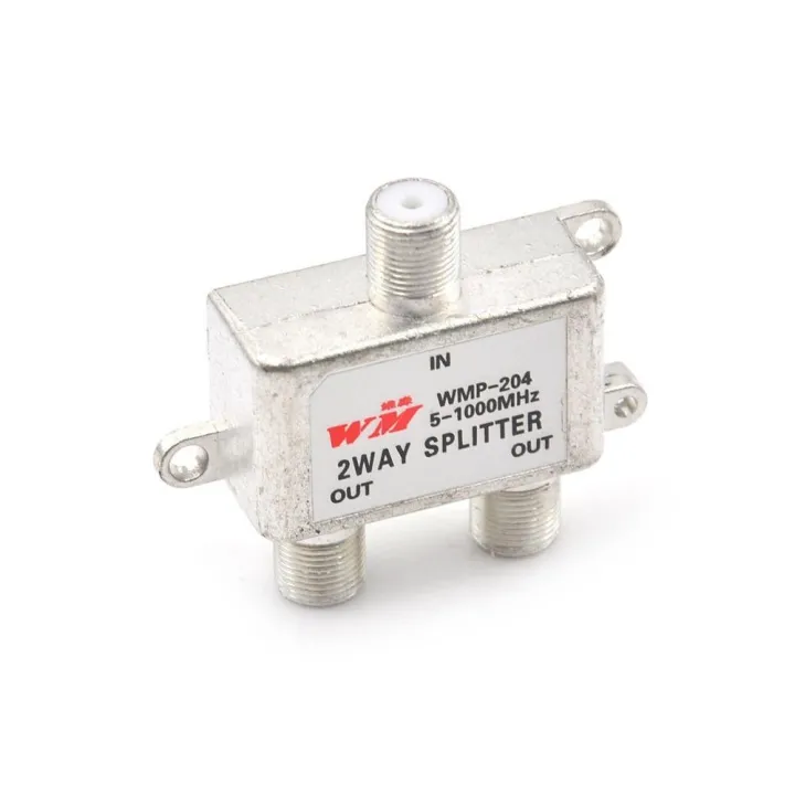 Video Equipment Durable Splitter 2 Way Coax Cable Satellite TV Antenna ...