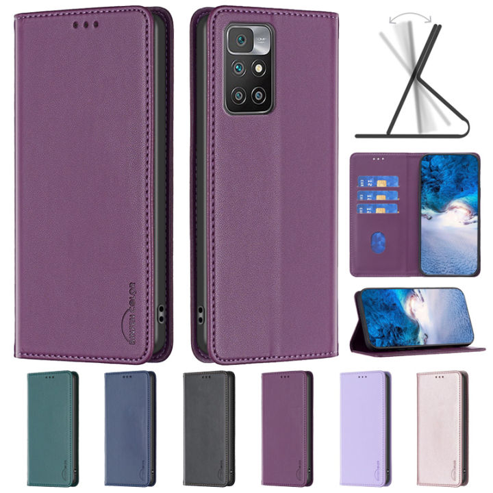 Redmi 10 10C Case Luxury Leather Flip Magnetic Phone Case for Funda ...