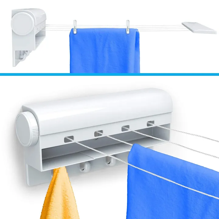 W.E Retractable Automatic Cloth Drying Line - 4 Rope Retractable ...