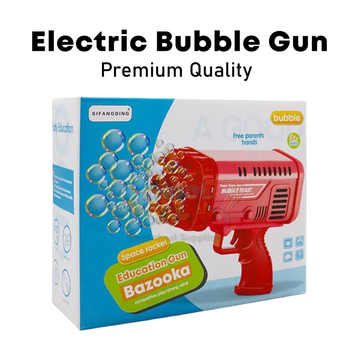 36-Hole Automatic Bubble Gun for Kids | Bazooka-Style Bubble Machine ...