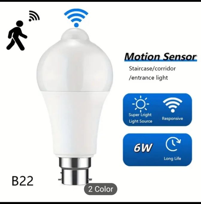 Automatic PIR Motion Sensor LED Bulb – Smart Energy Efficient Lighting ...