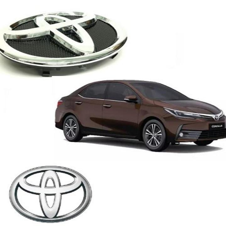 Toyota Corolla 2015-2023 Front Grill & Back 3D Monogram Premium ...