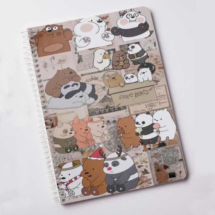We Bare Bears Notebook for Kids Students Panda Design Notepad | Daraz.pk