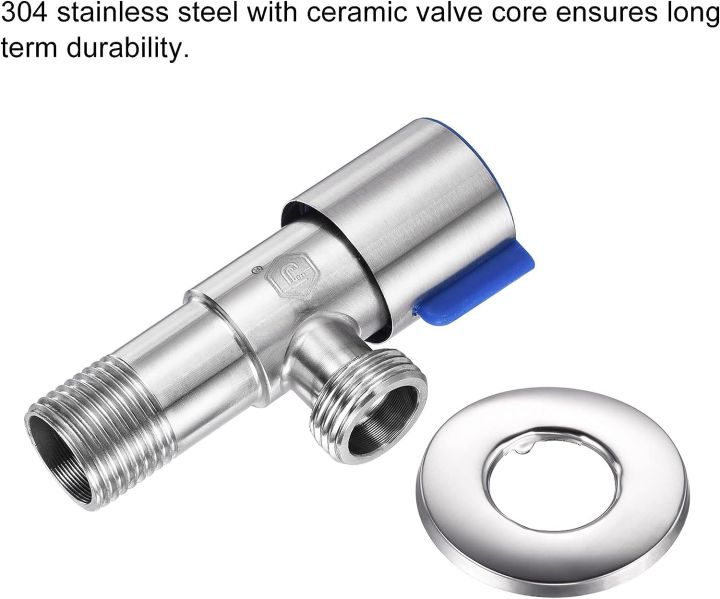 alkhalej Household Angle Valve G1/2in Male Thread 2 Ways Rotary 201 ...
