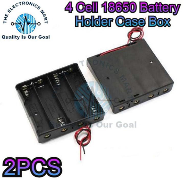 2PCS 4 Cell 18650 Battery Cell Holder Case Box In Pakistan | Daraz.pk