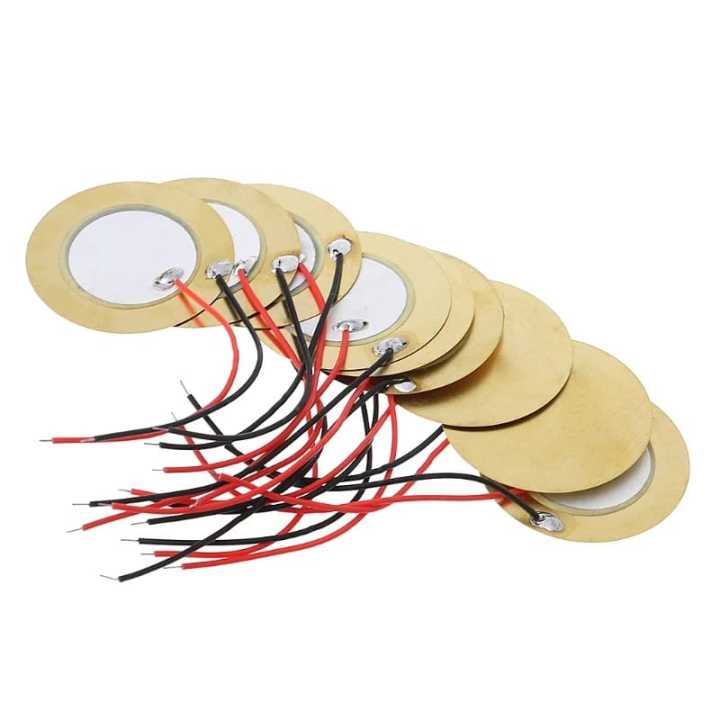 1pc 35mm Piezo Elements buzzer Sounder Sensor Trigger Drum Disc+ wire ...
