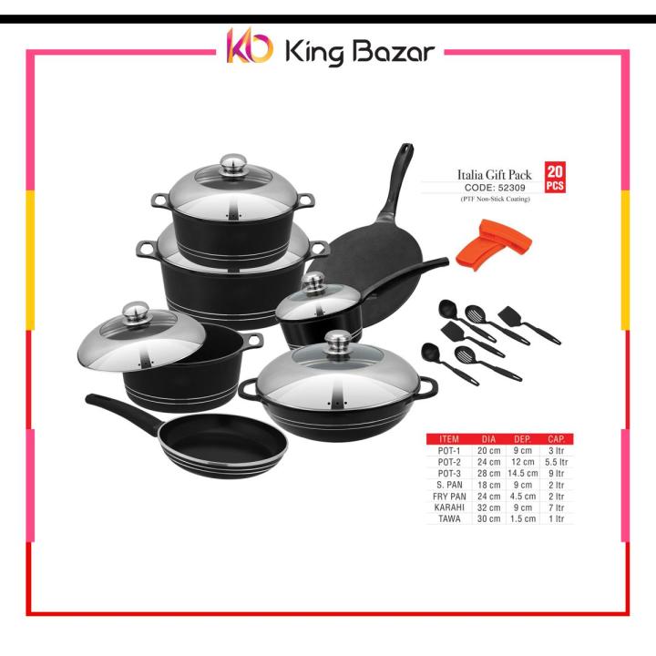 Die Cast Cookware Set | 20 PIECES | Die Cast Cookware Set 52309 | Daraz.pk